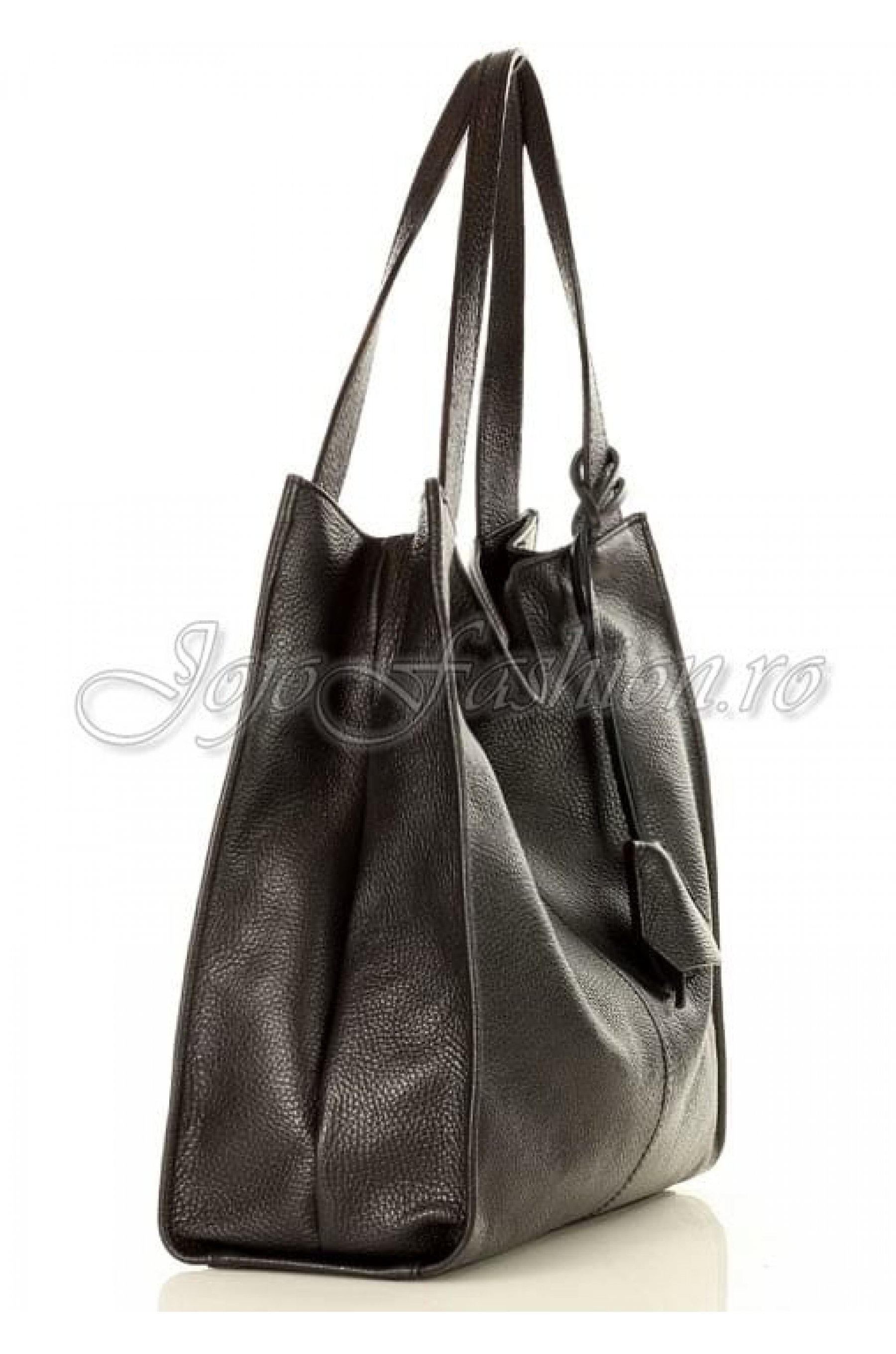 Geanta dama piele naturala neagra Claudia - JojoFashion.ro