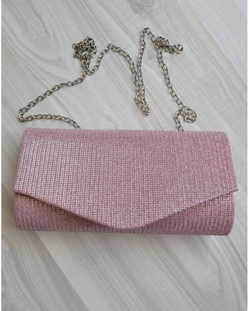 Rochie de ocazie midi din satin roz plisata eleganta Alicia