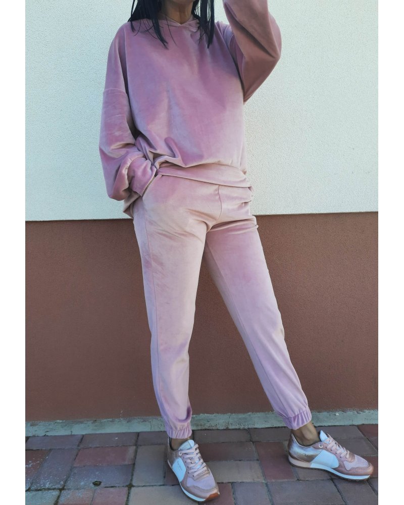 Trening dama catifea roz fucsia casual Elisa