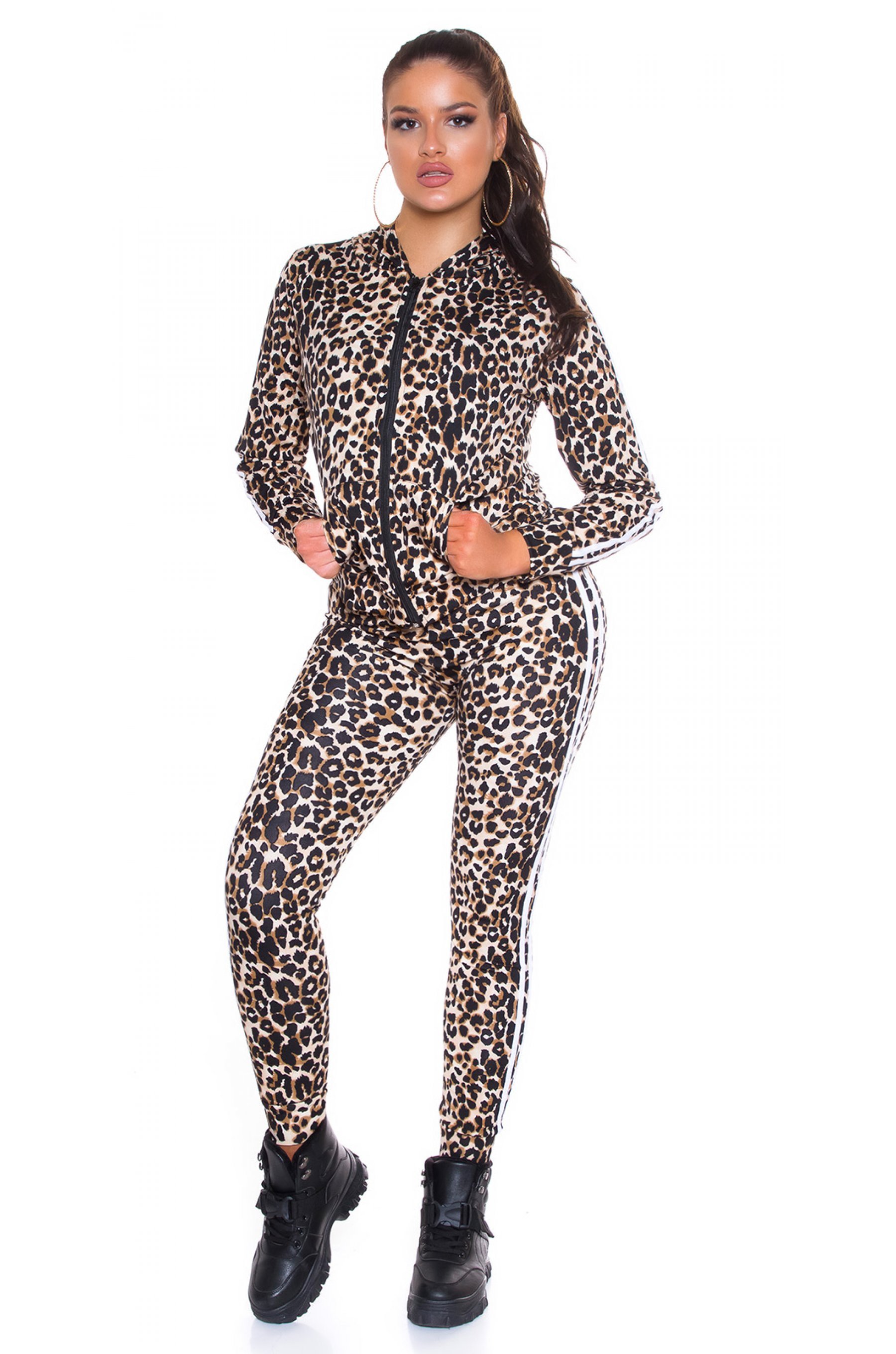 Trening dama leopard print Bijoux - JojoFashion.ro