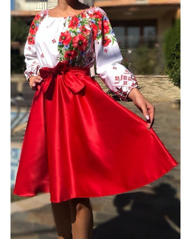 Rochie de ocazie din voal galben cu maneci clopot in clos Alyna